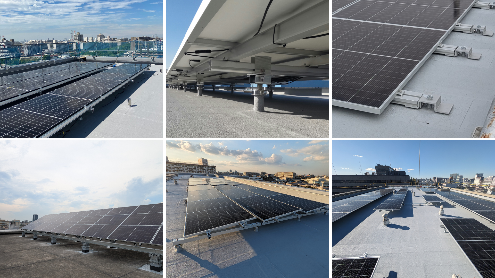 陸屋根用アンカー基礎対応架台 | アップソーラー ジャパン株式会社 (Upsolar Japan K.K.)